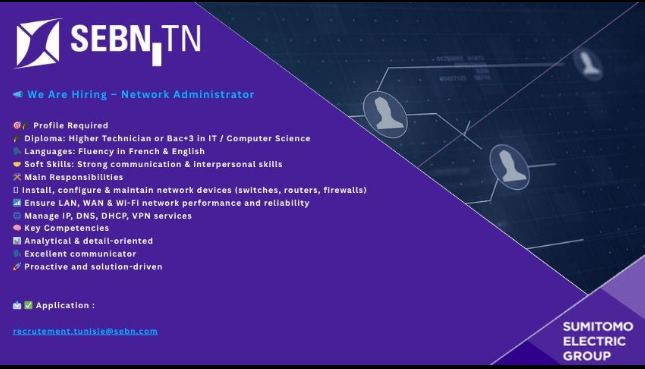 الشركة اليابانية SEBN تنتدب أعوان و إطارات في عديد الإختصاصات - مجلتنا ...